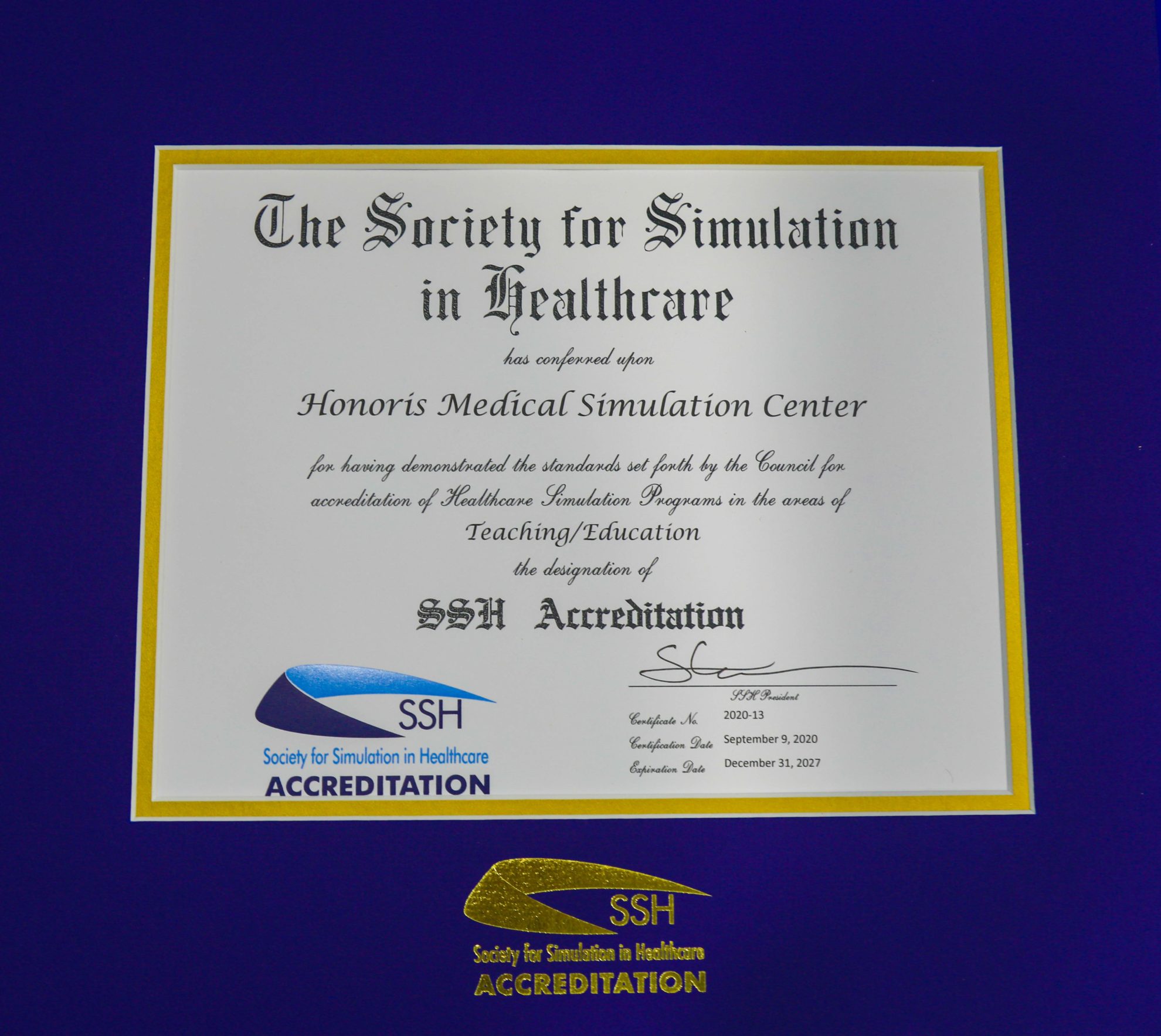 Full Accreditation- Society for Simulation in Healthcare - Medical ...